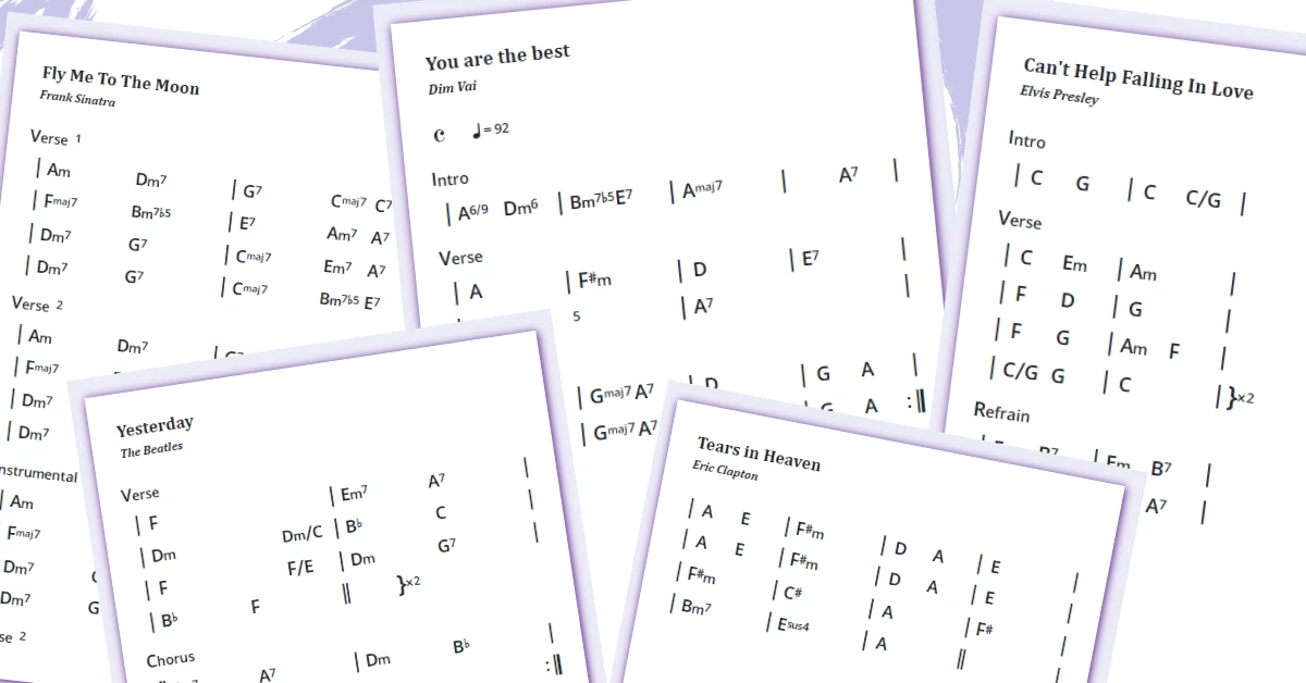 Chord Sheets for Your Band's Songs | ChordPage